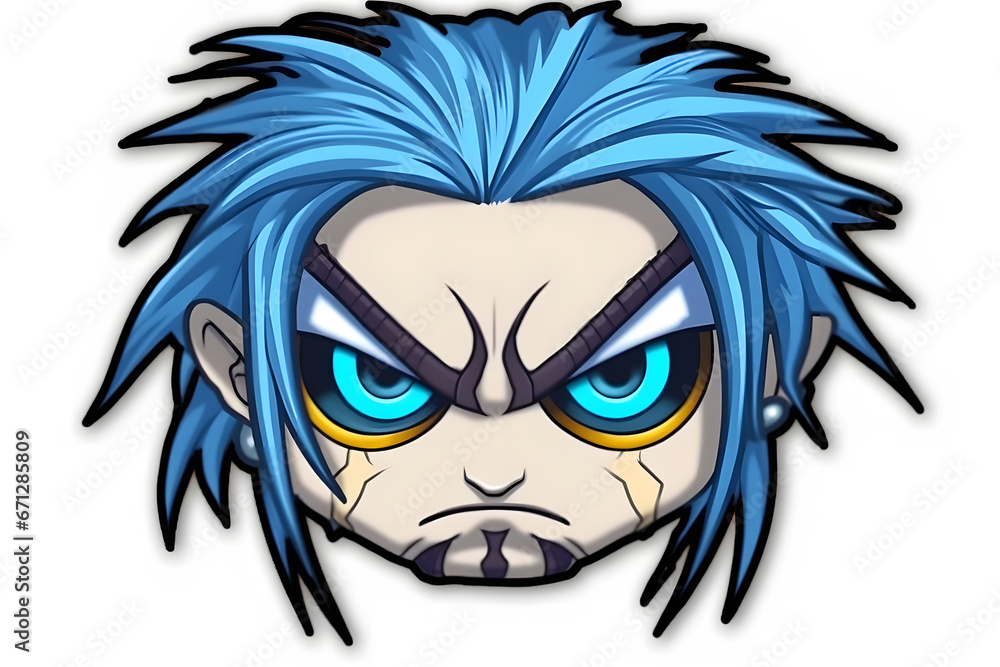 cartoon game avatar. Neural network AI generated art Stock Illustration ...