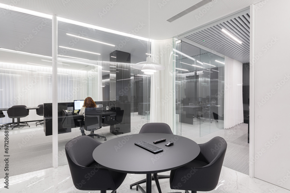 Bright open-plan office space Stock Photo | Adobe Stock