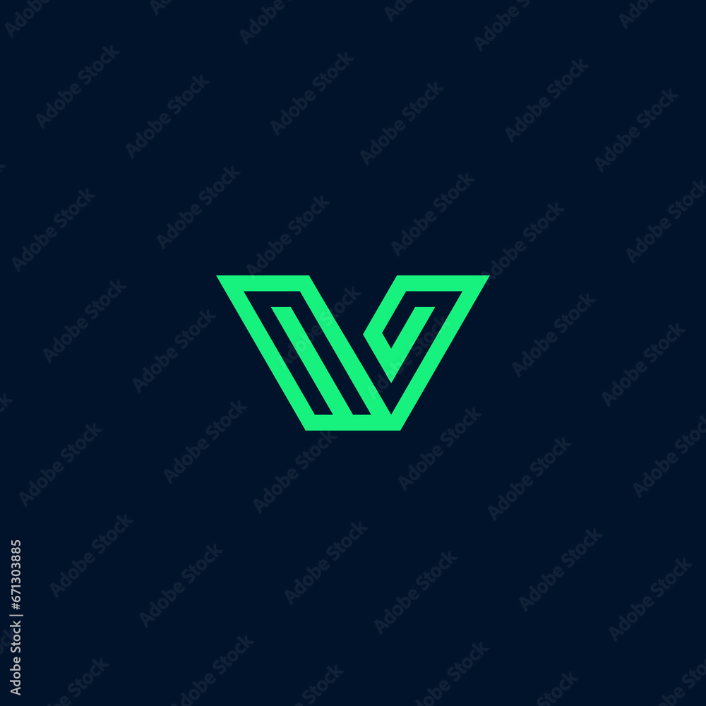 V Logo, V Logo Design, Initial V Logo, Circle V Logo, modern V Logo ...