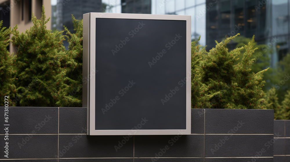 Outdoor Exterior Signage Mockup Featuring a Stunningly Detailed Facade ...