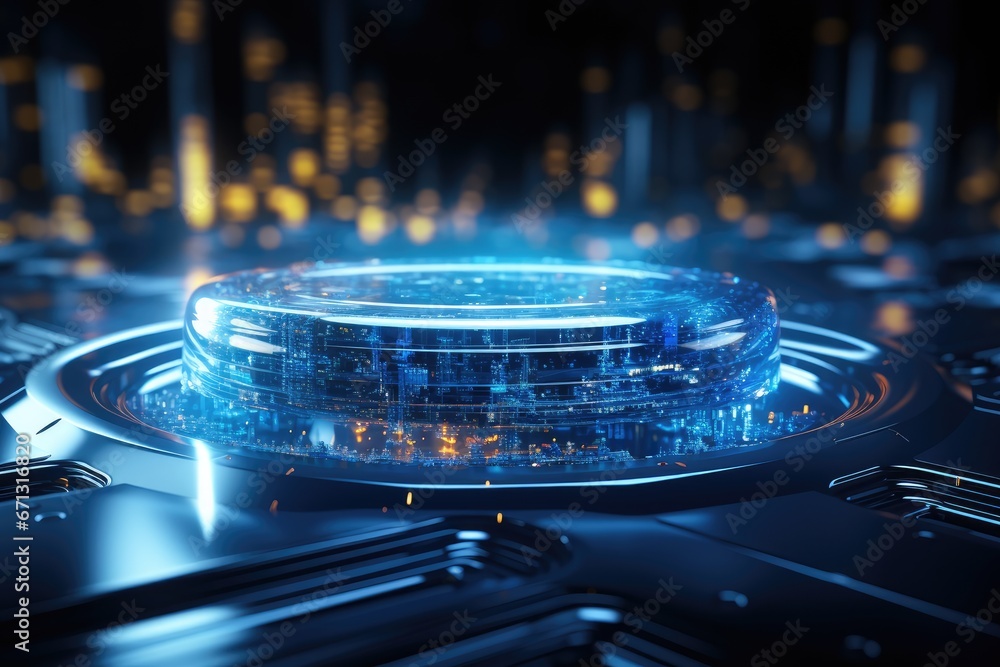 Processor AI artificial intelligence technology. smart computer chipset ...