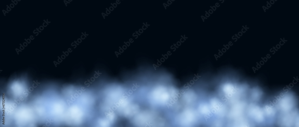 Blue neon smog frame. Glowing fog cloud wallpaper. Colorful smoke or ...