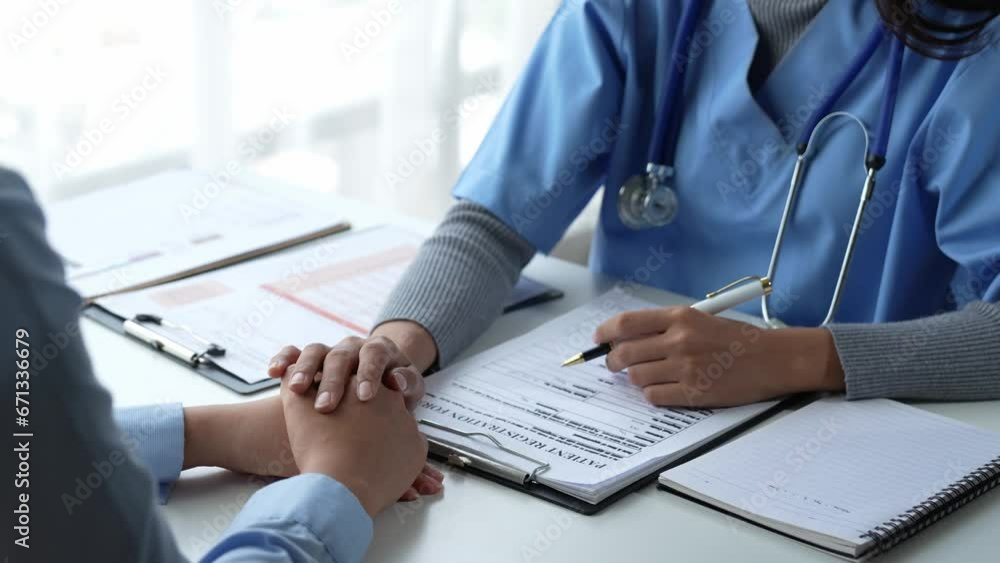 Asian female doctor or medical specialist examining a patient Ask for ...