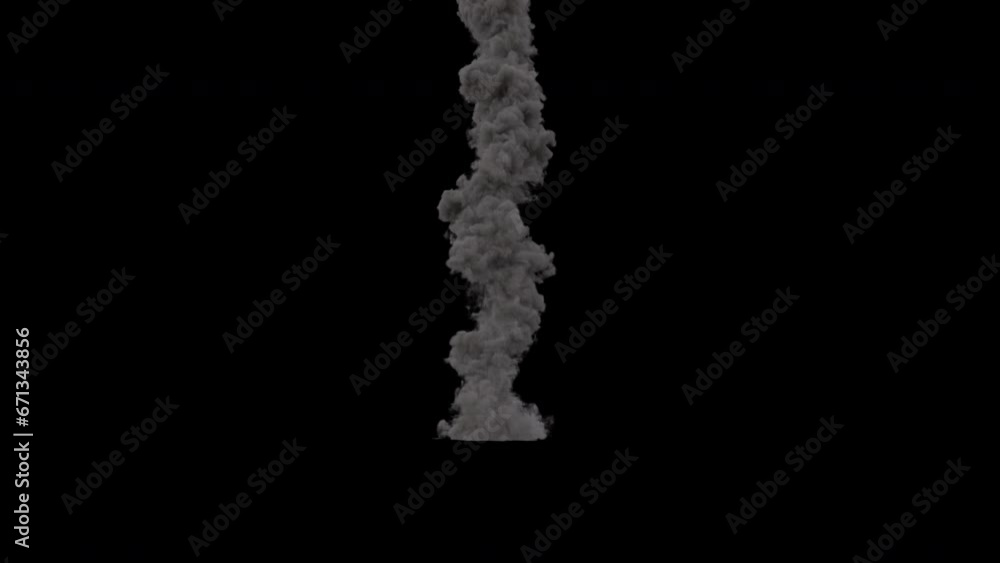 Several meteorite trails of fire and smoke (3D) Animation of a meteor ...