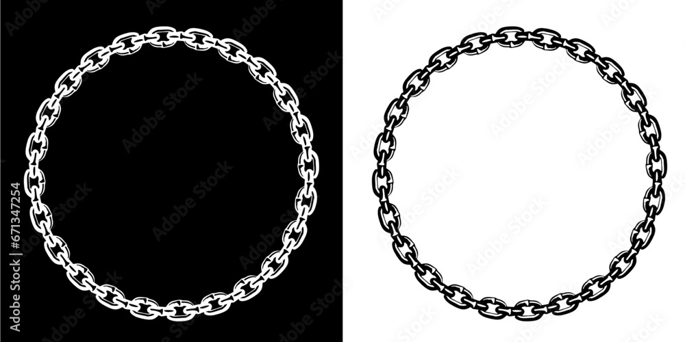 chains isolated on white background idea collection for business ...