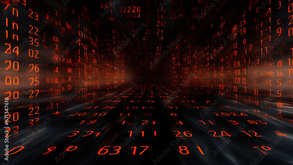 Unlocking the Future Code Numbers Letters Futuristic Stock Illustration ...