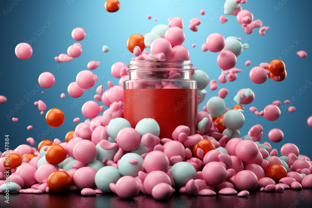 Bouncing balls with product logos falling, an eye-catching way to ...