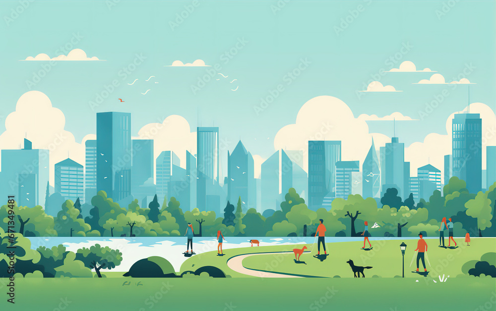 Community concept illustration,created with Generative AI tecnology ...
