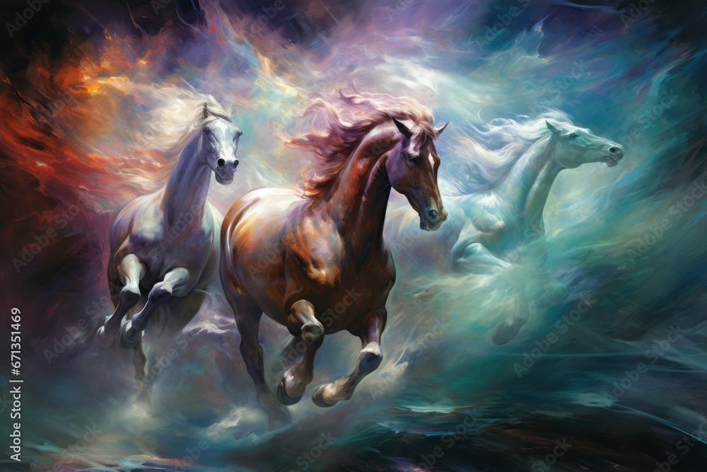 Whirling cyclone riders, harnessing the power of storms atop their ...