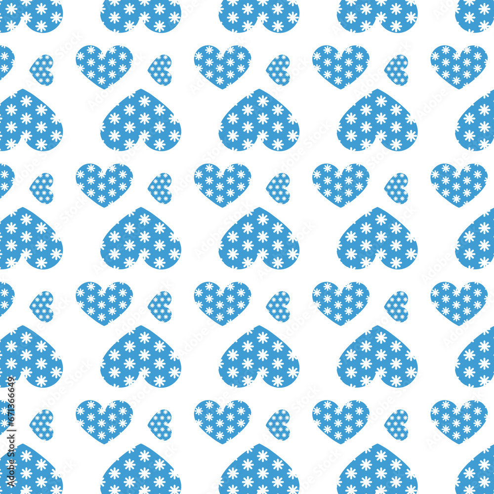 Digital png illustration of blue heart pattern on transparent ...