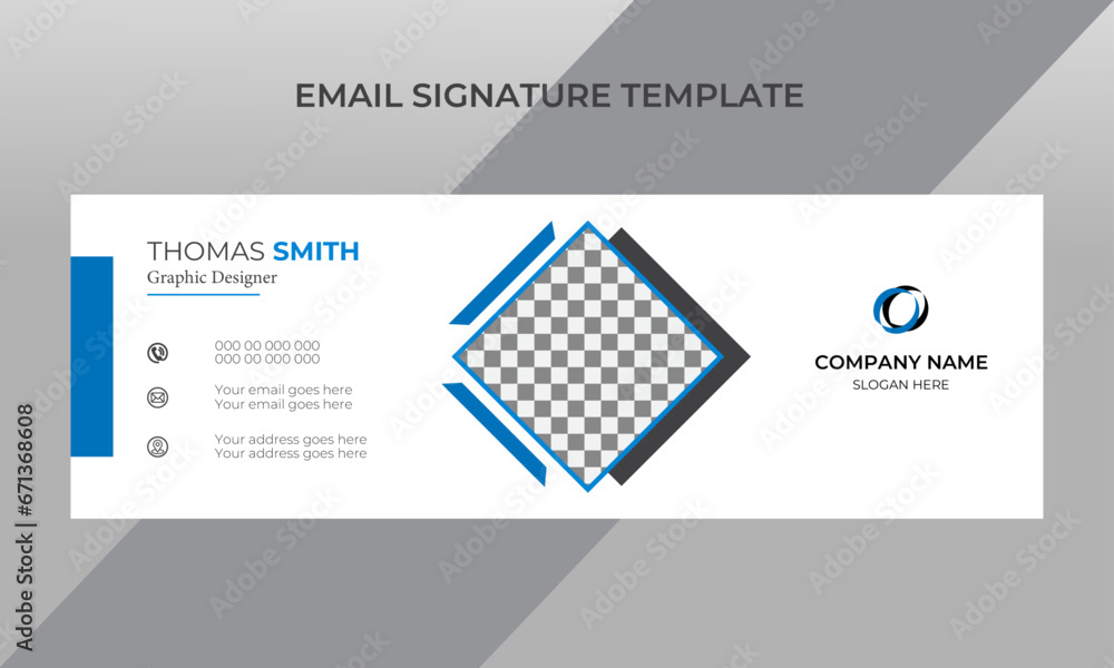 Clean and simple email signature design, Personal email signature and ...