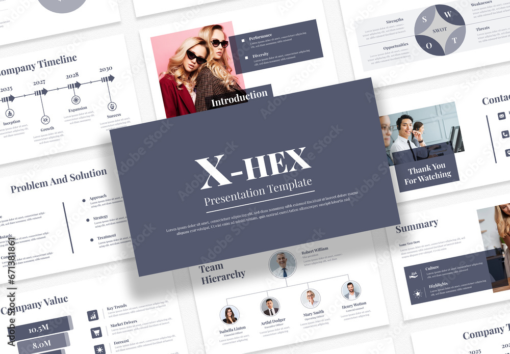 Digital Business Plan Presentation Layout Template Stock Template ...