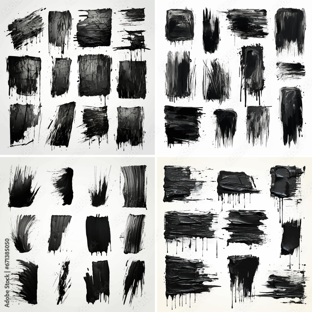 mess splatter stain grungy ink spray stroke splash dye rough sketch ...