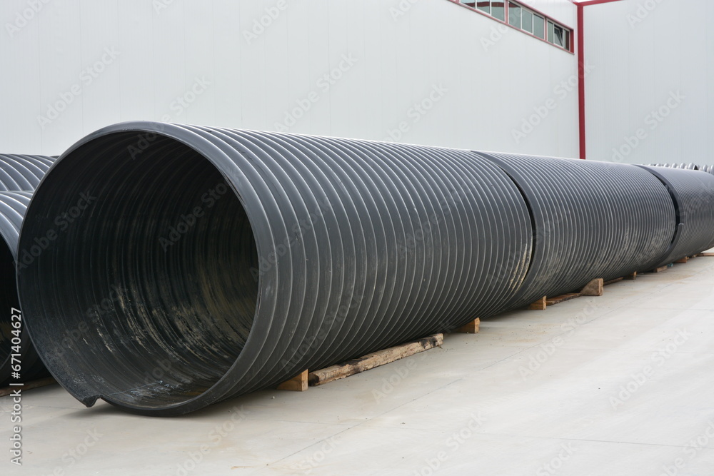 Metal Reinforced PE Spiral Corrugated Pipe, HDPE Corrugated Drain Pipe ...