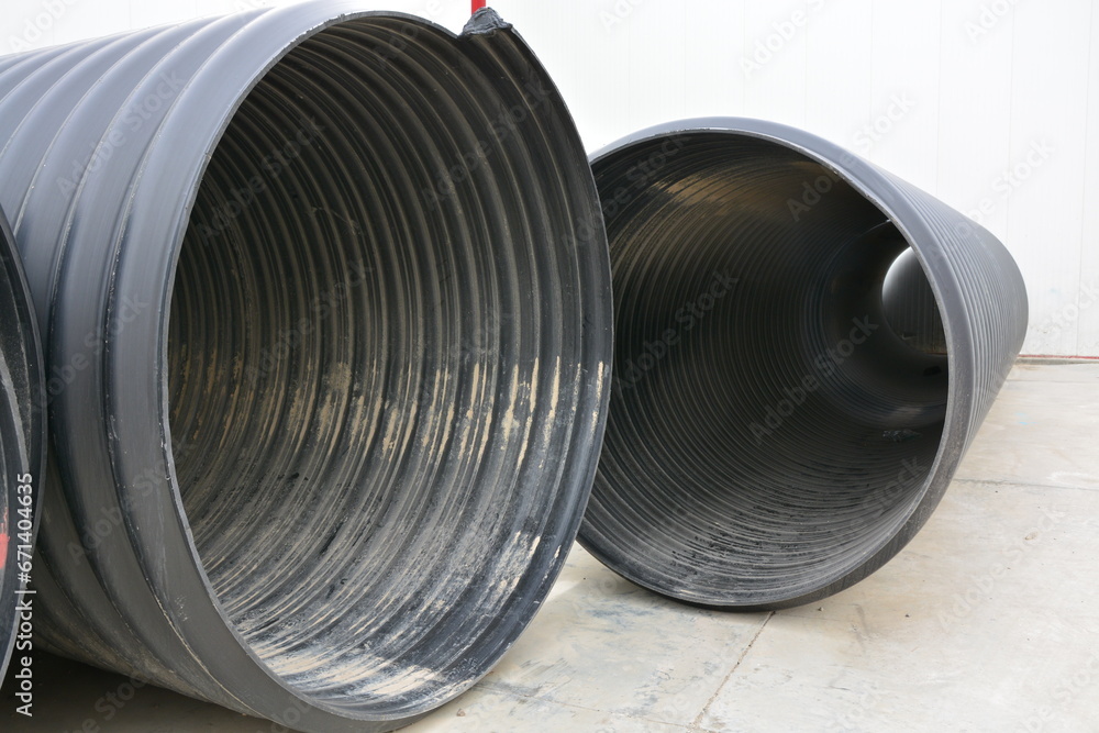 Metal Reinforced PE Spiral Corrugated Pipe, HDPE Corrugated Drain Pipe ...