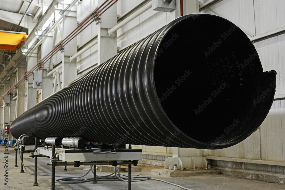 Metal Reinforced PE Spiral Corrugated Pipe, HDPE Corrugated Drain Pipe ...