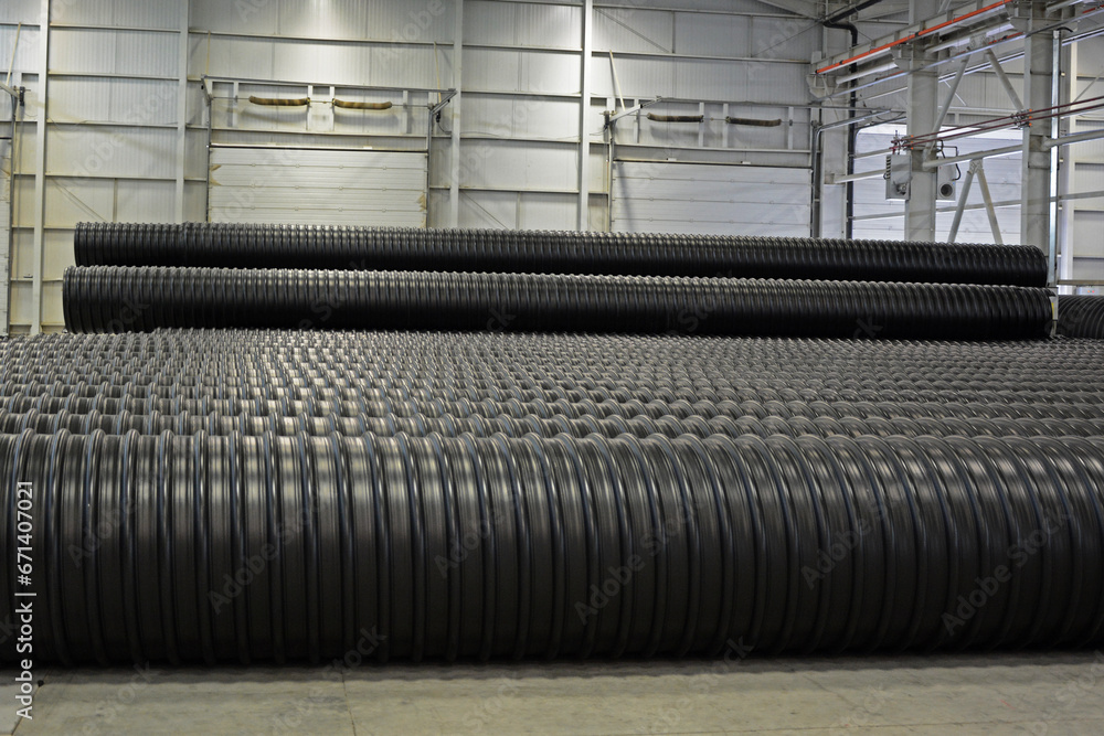 Metal Reinforced PE Spiral Corrugated Pipe, HDPE Corrugated Drain Pipe ...