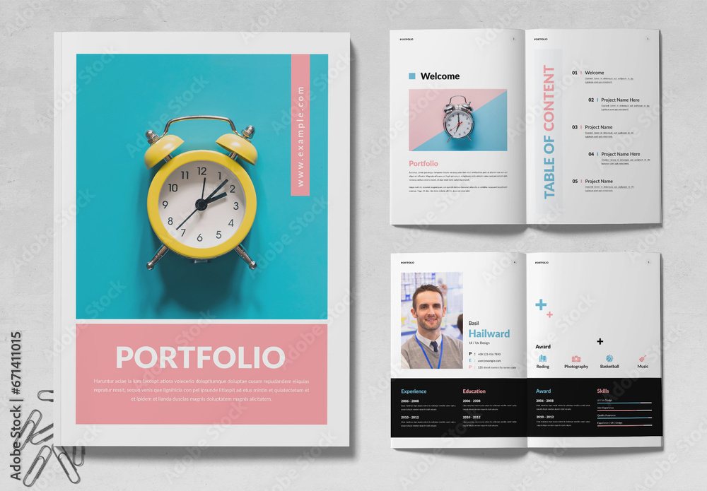 Creative Portfolio Template Layout Stock Template | Adobe Stock