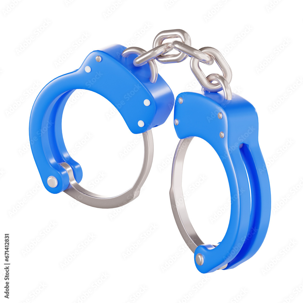 3d handcuff, corruption 3d icon set, high quality render, transparent ...
