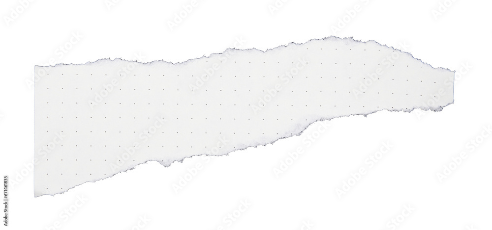 torn polka dot paper sheet on transparent background png file Stock ...