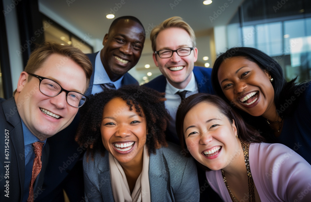 Ethnicity Diversity at Work. Happy Employees From Different Backgrounds ...