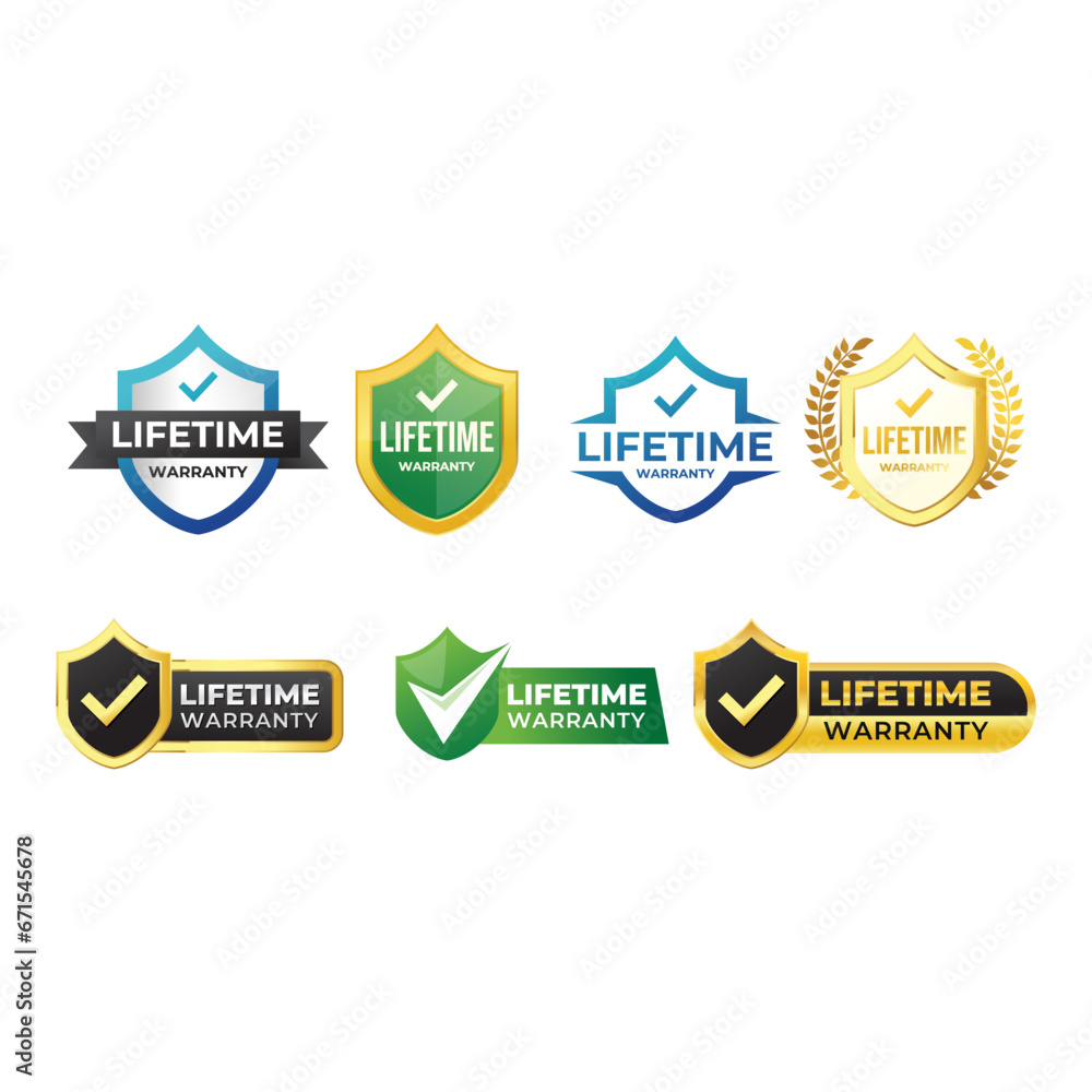 Gradient banner lifetime warranty. Lifetime Warranty label, sticker ...