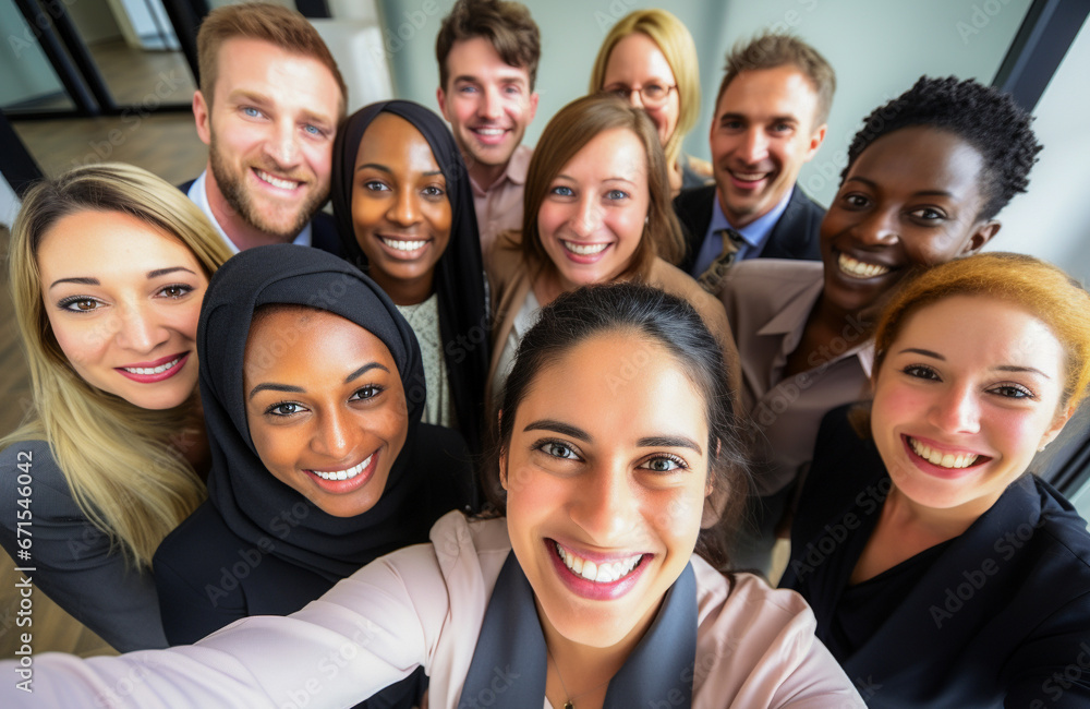 Ethnicity Diversity at Work. Happy Employees From Different Backgrounds ...
