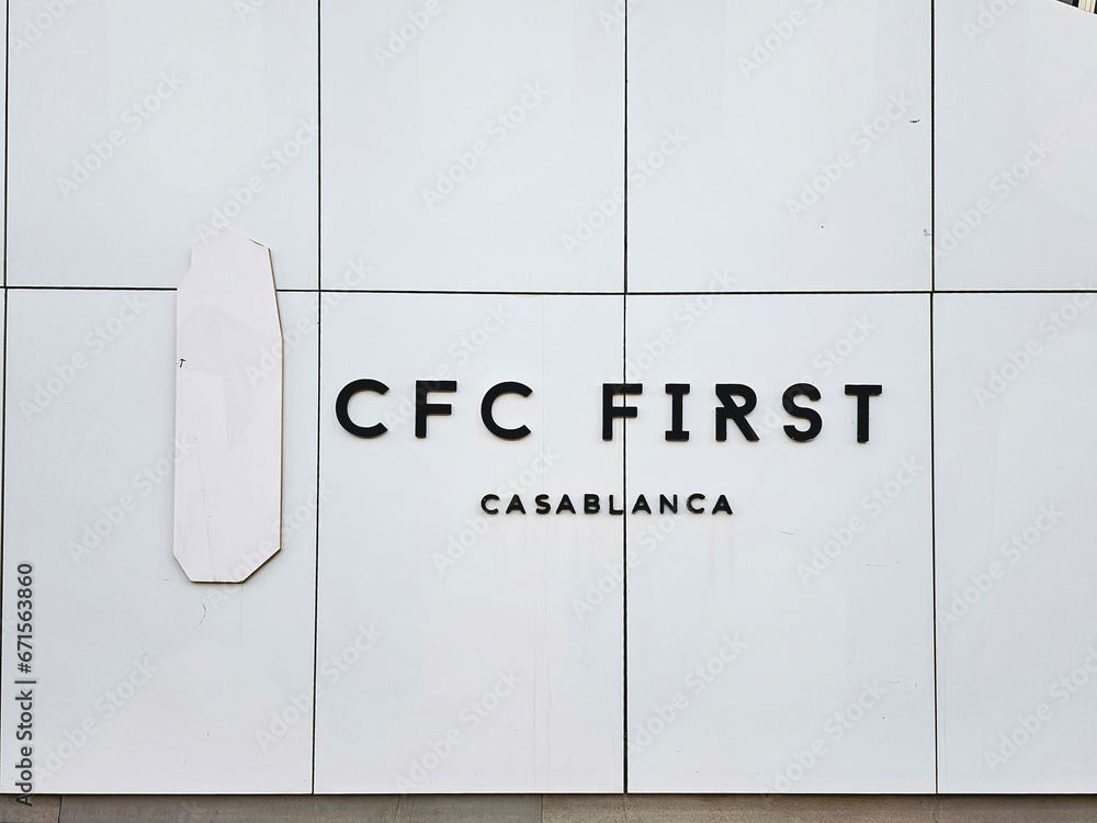 Casablanca, Morocco - November 2, 2023 : CFC FIRST Casablanca Logo on ...