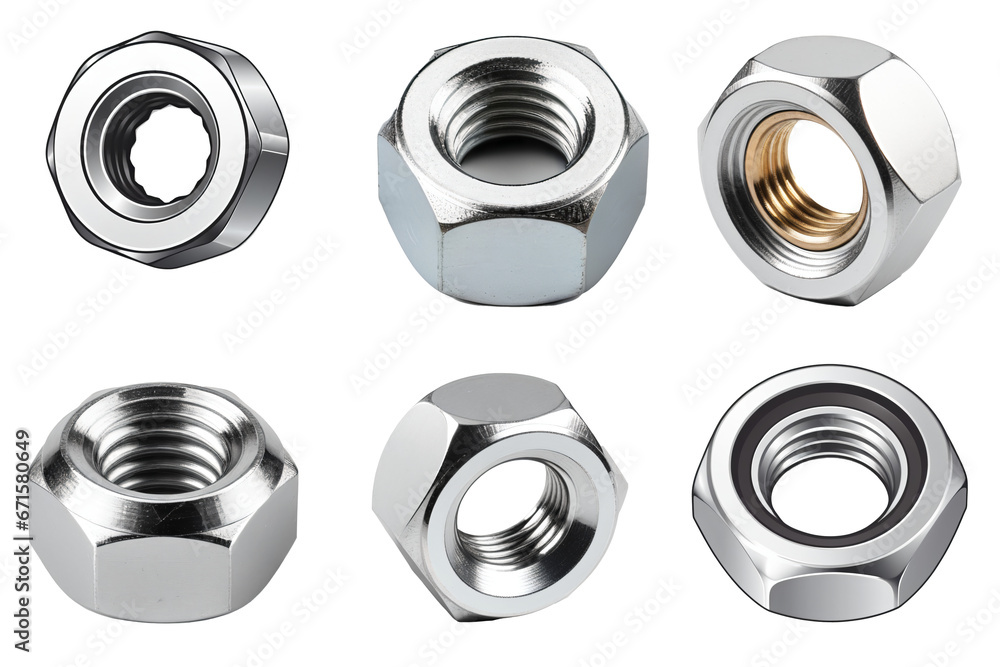 High-Quality Kawaii Metal Nut Vector isolated on transparent background ...