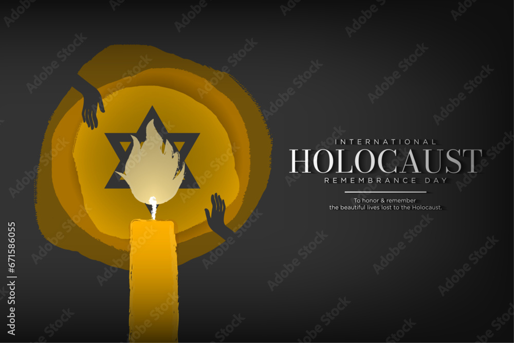 International Holocaust Remembrance Day Banner Design. To honor and ...