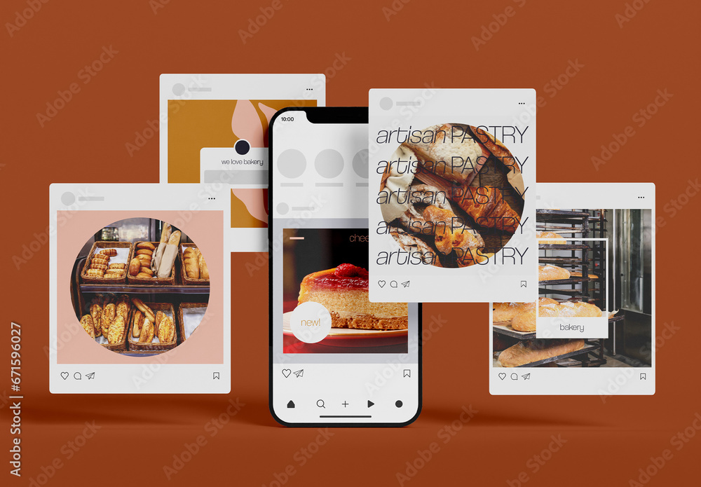 Social Media Posts Layout Stock Template | Adobe Stock