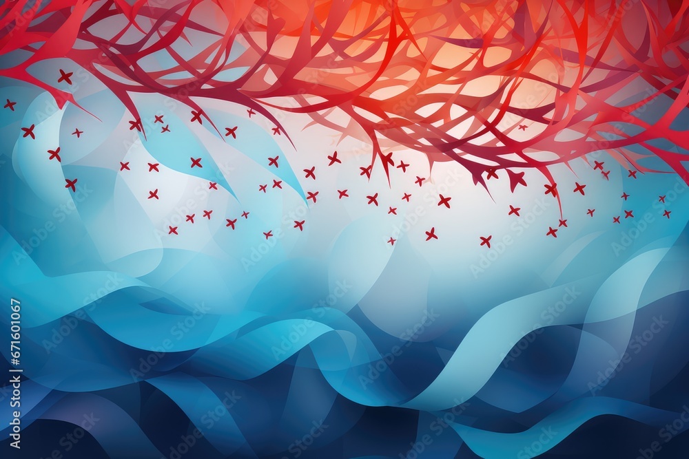 Abstract paper background with red and blue. for thesaurus Day, which ...