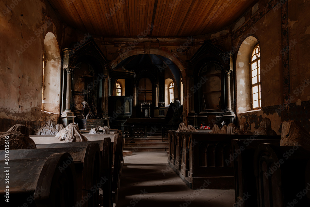Lukova, Czech Republic, 29 October 2023: Abandoned catholic church of ...