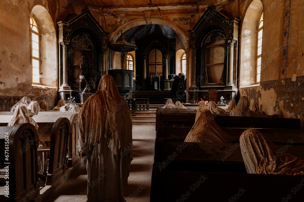Lukova, Czech Republic, 29 October 2023: Abandoned catholic church of ...