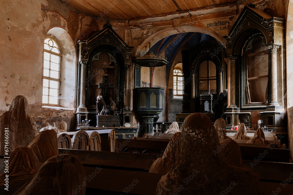 Lukova, Czech Republic, 29 October 2023: Abandoned catholic church of ...