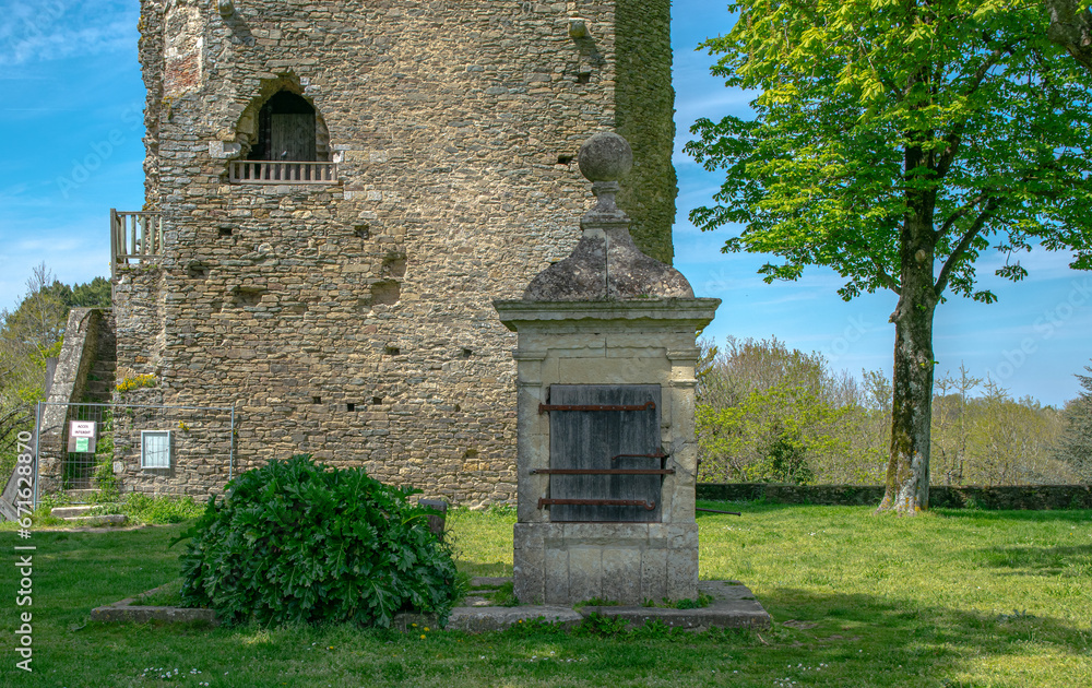 The well of the Melusine Tower, the tower of the early thirteenth ...