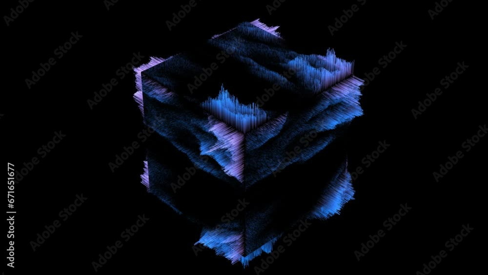3d render of abstract art video animation of surreal 3d energy ...