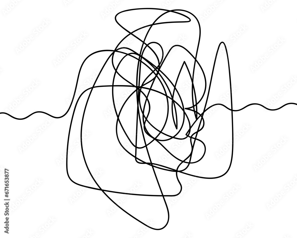 Abstract doodles. Sloppy scribbles of indeterminate shape. Sketch ...