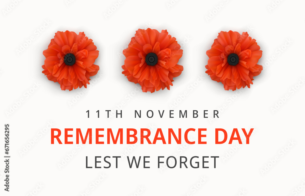 Remembrance Day Poster. Poppy Day. Poppy flower - Remembrance Day ...