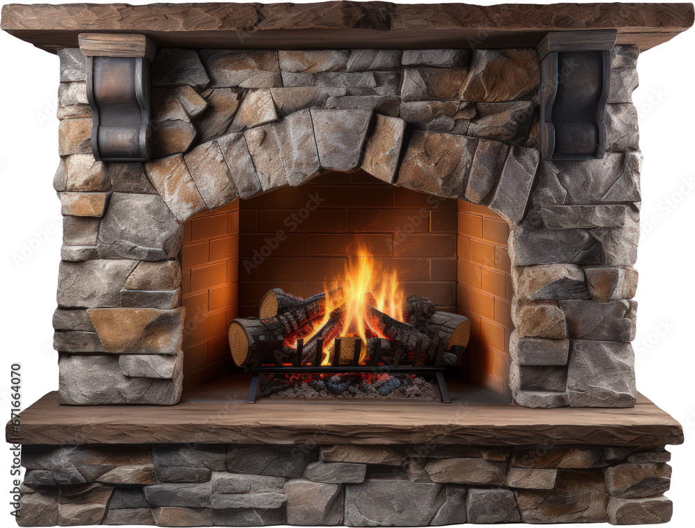Fireplace transparent background PNG clipart Stock Illustration | Adobe ...