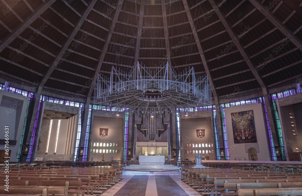 Liverpool, UK - Oct 08, 2023 - Architecture interior design of ...