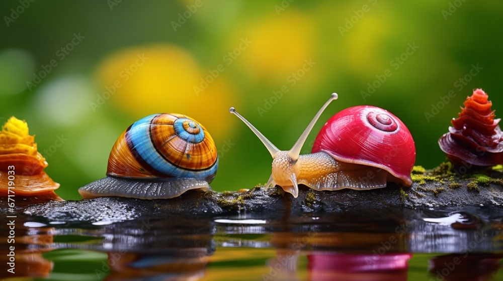 The most beautiful land snail in the world, the Cuban snail (Polymita ...