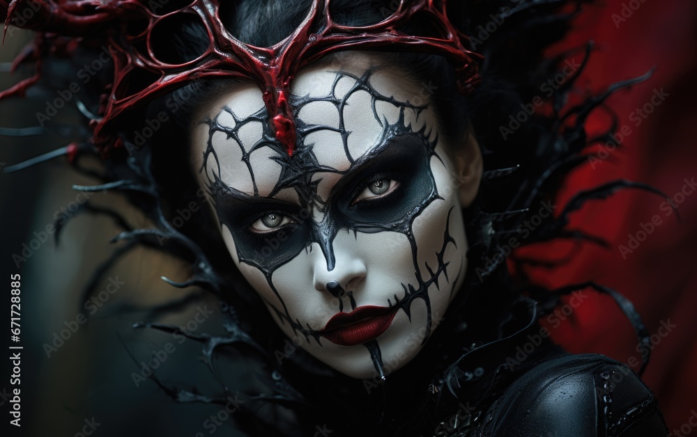 Young goth vampire woman, beautiful goddess, evil queen of pain, witch ...