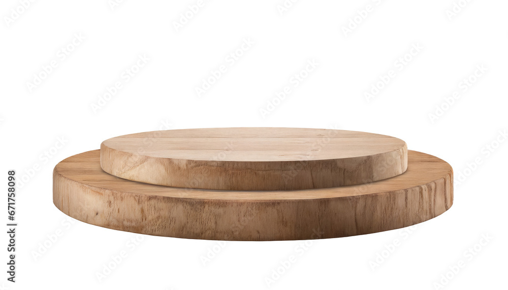 wooden round podiums, modern pedestals and platforms, stand stages ...