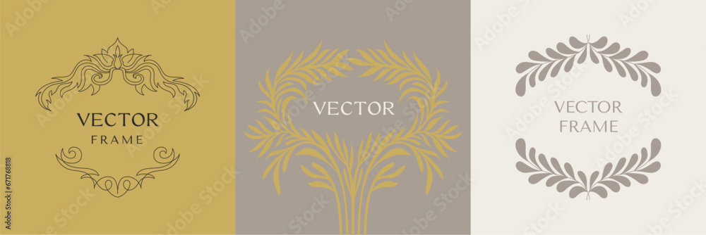 Photo & Art Print Vector set of logo design templates and graphic ...