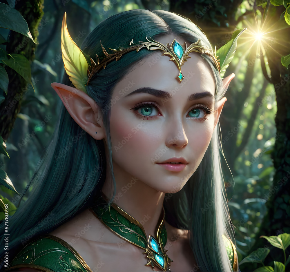 Graceful and Beautiful Elves: Enchanted Beings of Magic and Nature ...