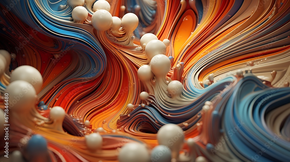 3D abstract art background wallpaper Stock Illustration | Adobe Stock