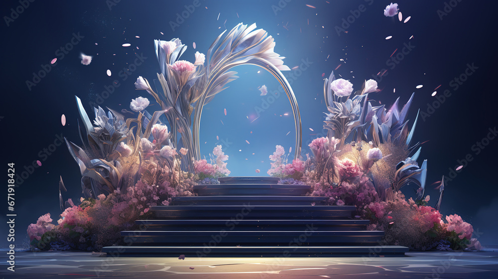 Victorious Blossoms Atop the Celestial Triumph Stage of Champion's ...
