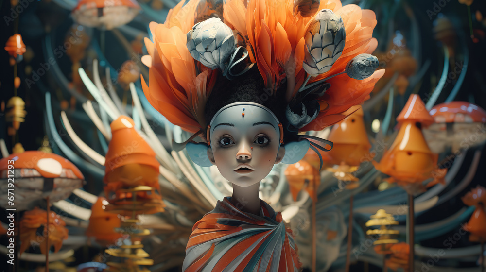 Ethereal Being of the Fabled Realm, Embodiment of Fantasia, the Surreal ...