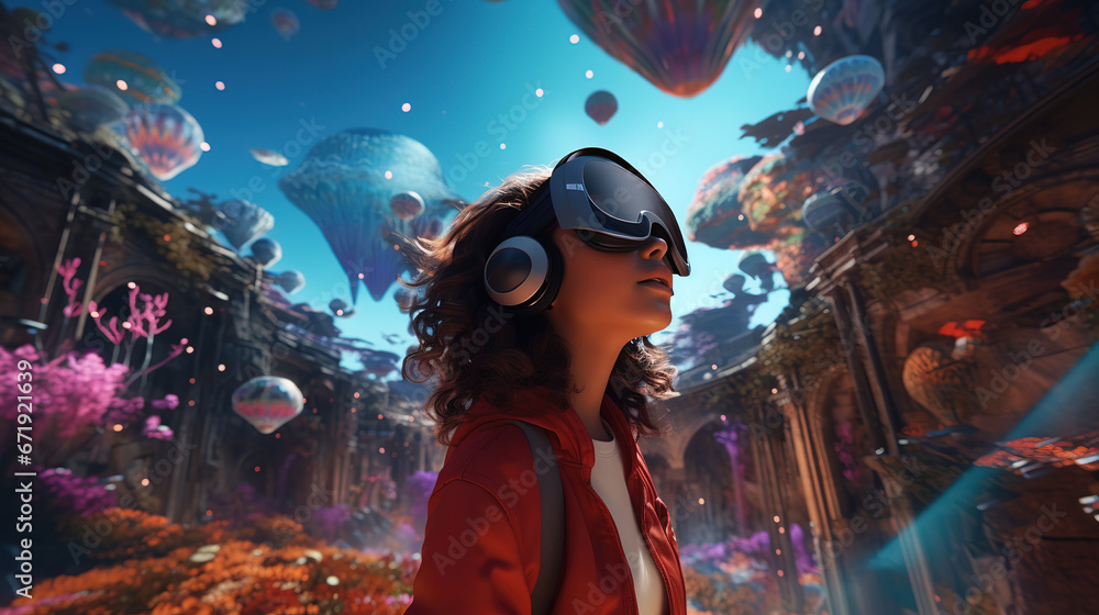 Boundless Realms of Virtual Reality, A Fantastical Journey through Dreams, Exploring the ...